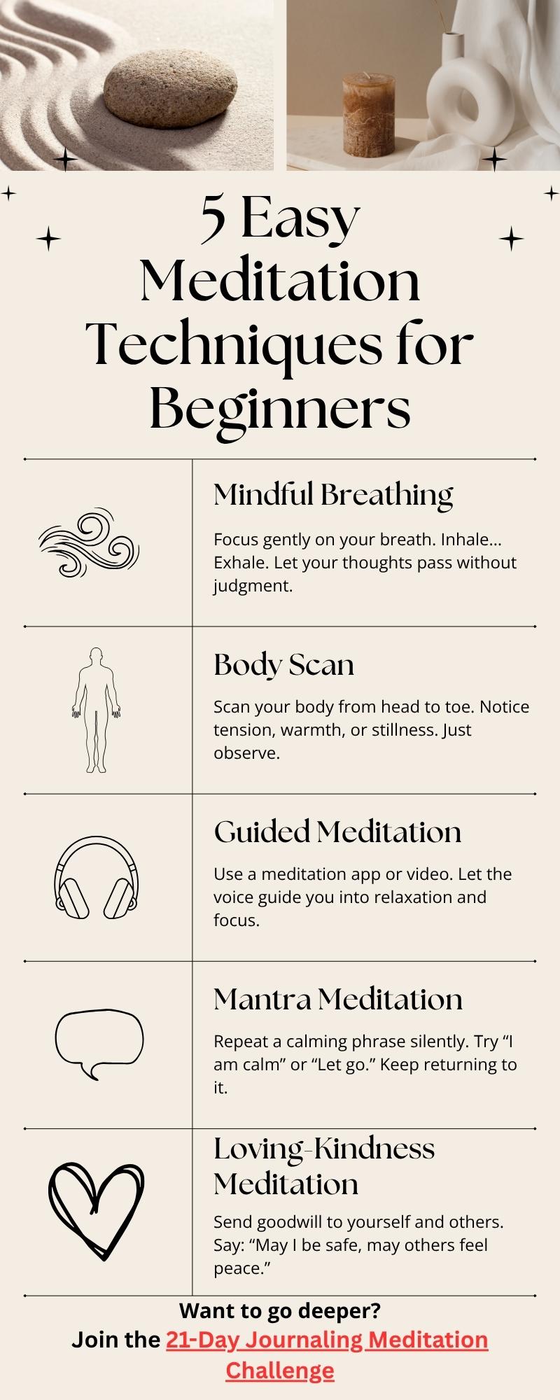 Meditation For Beginners | Journaling Meditation